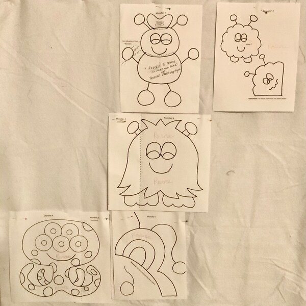 Morgan's Monster Madness Quilt Pattern - PDF Pattern - Digital Download ...