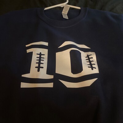 Football Custom FOOTBALL Number Heavy Blend Crewneck - Etsy