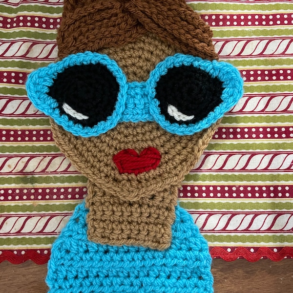 Crochet Girl Appliqué Pattern, Woman Portrait Art (PDF Pattern) - Etsy
