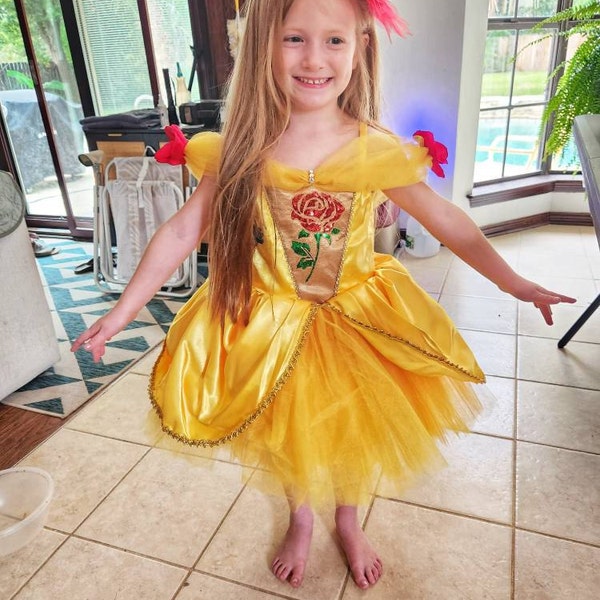 Mini Princess Belle Costume, Beauty and the Beast Belle Dress - Etsy