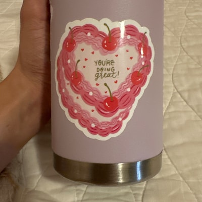 Heart Cake Sticker, Heart Cake Illustration Sticker, Heart Cake, Cake ...