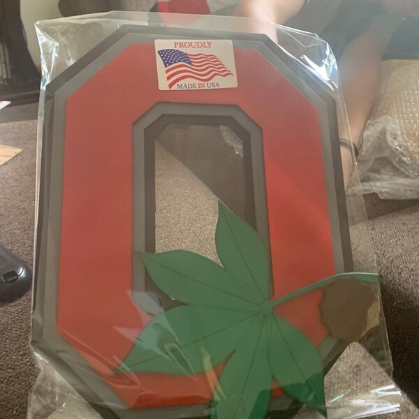 Officially Licensed Ohio State Block O Wood Sign Mancave Sports With ...