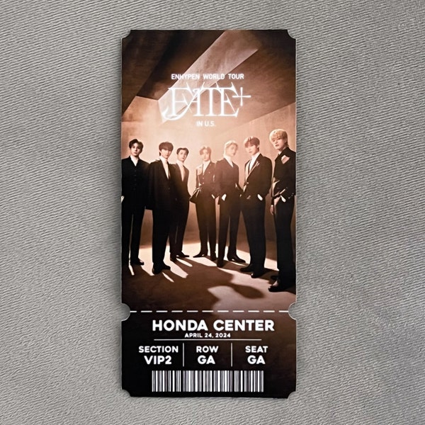 ENHYPEN Fate World Tour, Custom Physical Memory Souvenir Concert ...