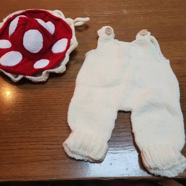 Knitting Pattern: Mushroom Hat for Baby, Mushroom Bucket Hat Knitting ...