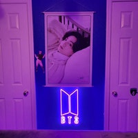 BTS Logo Neon Sign Merch Korean Kawaii Decor Bedroom Decor - Etsy Canada