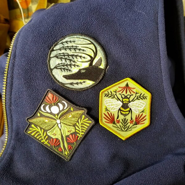 Camping Patch, Fire Patch, Campfire, Outdoors, Embroidered Patch ...