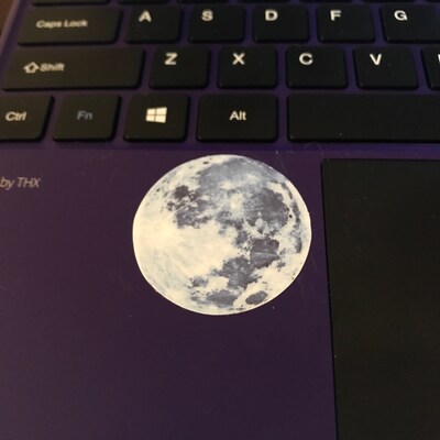 Moon Sticker Full Moon Vinyl Sticker for Laptop Car Decal Full Moon ...