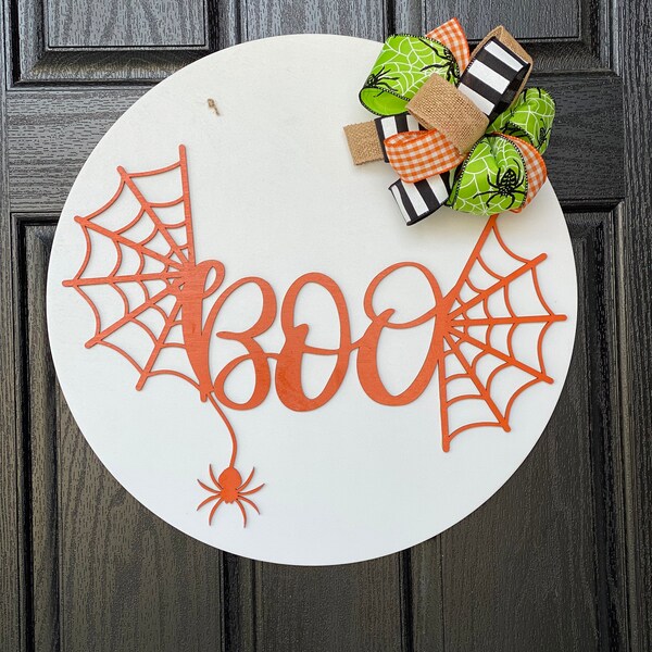 Halloween Door Hanger - Boo Door Hanger - Halloween Decor - Etsy