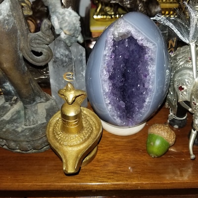 Vintage Solid Brass Lord Shiva Lingam Hindu Altar Deity ,mediation Gift ...