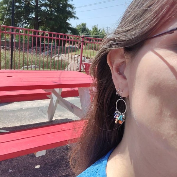 Resistor Earrings - Geek Chic Earrings - Sterling Dangle Earrings ...