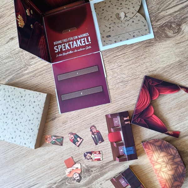 TADAA-BOX "Bühne frei" DIY – Explosionsbox – originelle Verpackung für ...