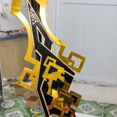 Genshin Impact Cosplay Prop Vortex Vanquisher, DIY Digital Template ...