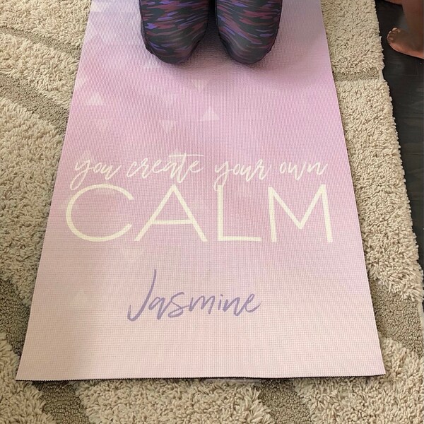 Workout Inspiration Personalized Yoga Mat, Yoga Accessories, Gifts for ...