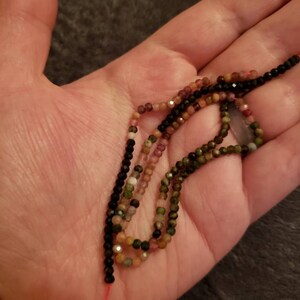 AAA Natural Tourmaline Multi Color Gemstone Beads 3.8x2.7mm Rondelle ...