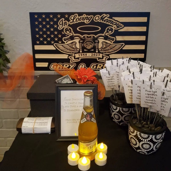 Customizable Firefighter Wood Flag - Etsy