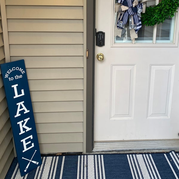 24 Farmhouse LAKE Sign/porch Leaner With Paddles, Lake Life, Lake House ...
