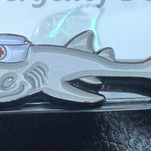Nurse Shark Pin & Free Sticker, Nurse Week Gift - Etsy