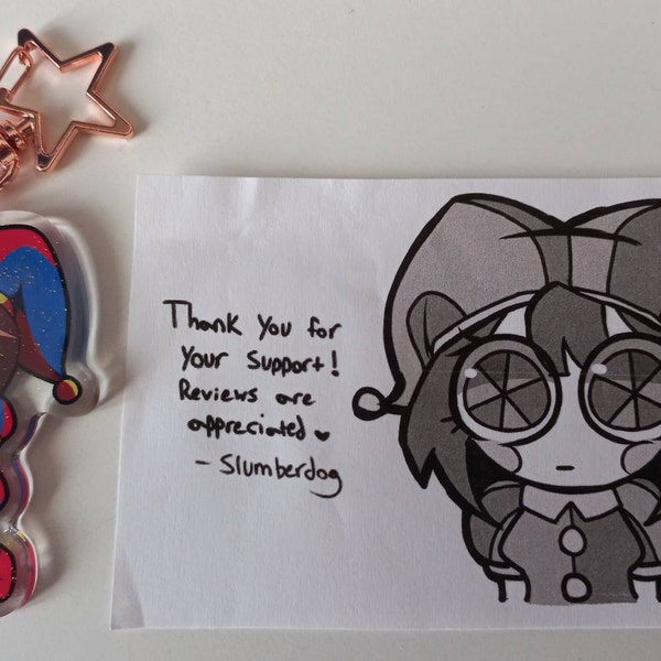 Double Sided Acrylic Keychains | the Amazing Digital Circus | Pomni ...