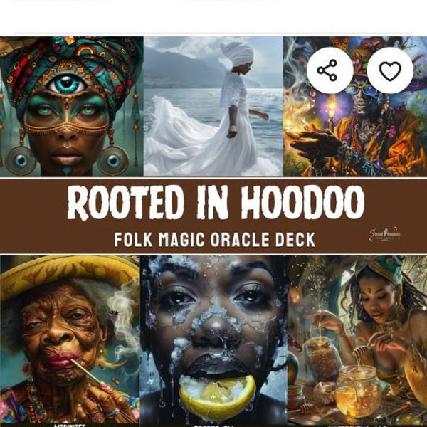 Tea Leaf Oracle Card Deck With Guidebook 51 Tarot-sized Cards African ...