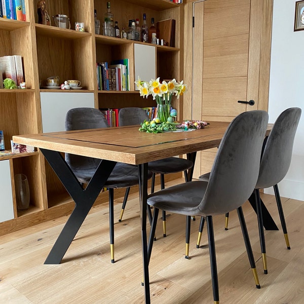 Metal Table Legs Also for Round Tables. Industrial Dining Table Legs ...