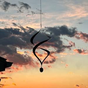 14 Hanging Pounded Copper Kinetic Wind Sculpture Double - Etsy