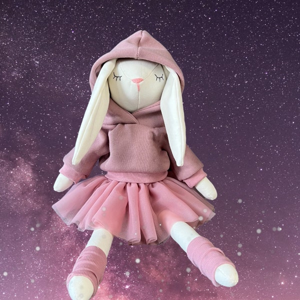 Ballet Dancer Bunny Soft Doll, PDF Sewing Pattern, Full Apparel ...