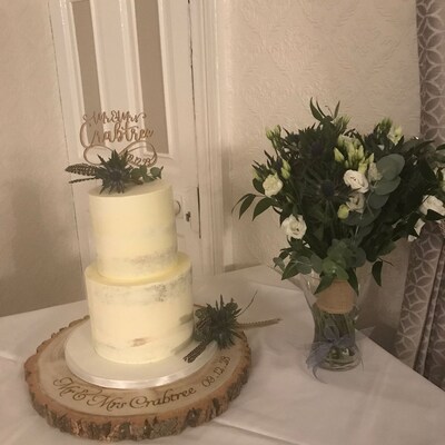 Just Married Flat Lay Cake Topper, Wedding Cake Decor, Alternative ...