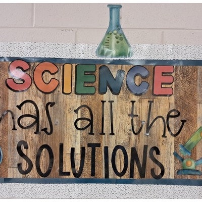 Science Themed Bulletin Board or Classroom Door Decor, Easy and Modern ...