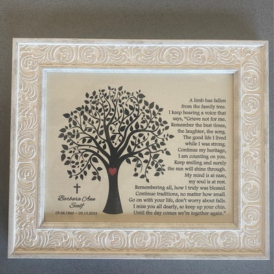 A Limb Has Fallen From the Family Tree, Memorial Gift for Loss of ...