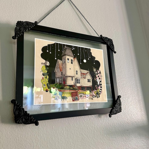 Deetz Haunted House Fine Art Print | Lydia Artwork - Etsy