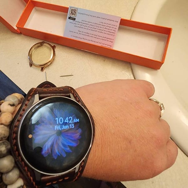 Echt lederen band horlogebandje 16 mm 18 mm 20 mm 22 mm 24 mm, leren ...