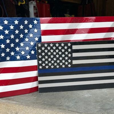 American Flag Vinyl Star Union stencil or Decal - Etsy