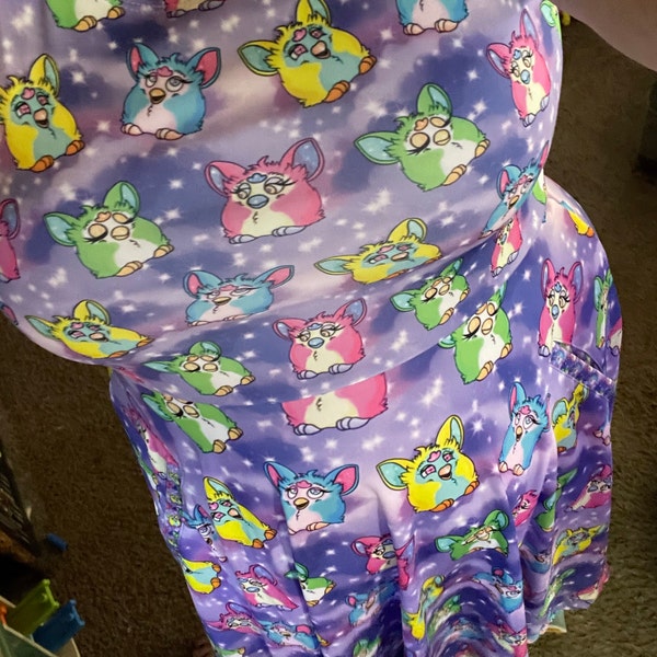 Furby Retro Toys Print Skater Dress- Sizes S- 5XL Plus Size Dress - Etsy