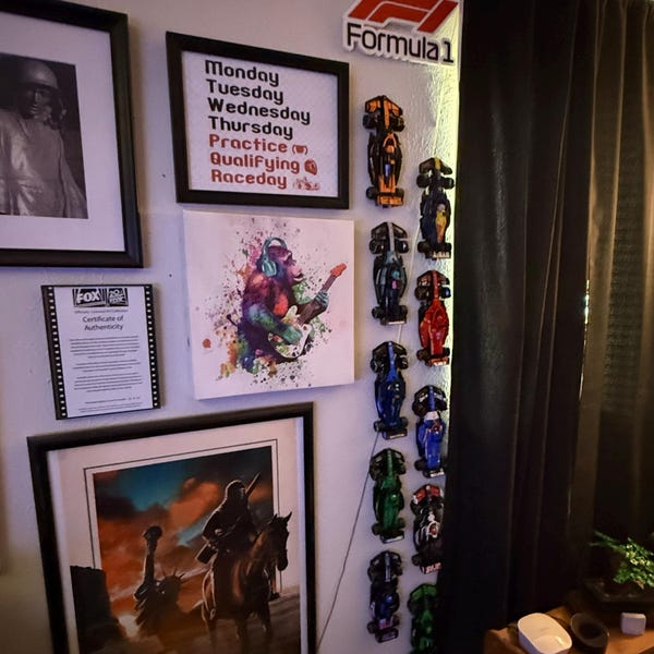 Formula 1 Racing Logo Sign – 3D Printed Wall Decor With Hanger Holes ...