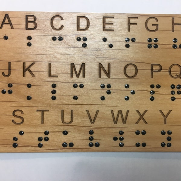 Braille Alphabet and Number Panel - Montessori Learning Toy - Escape ...