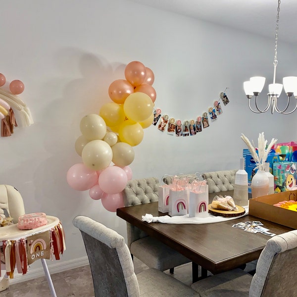 Boho Rainbow Balloon Kit | Boho Birthday Balloons | Muted Colours ...