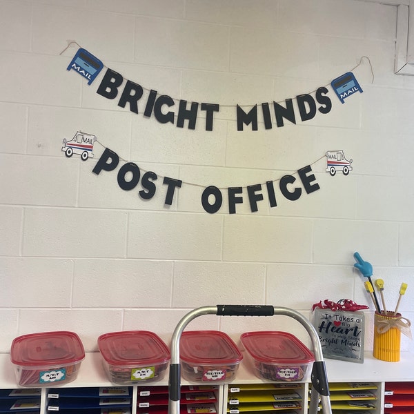 Custom Mailman Banner, Mail Truck Garland - Etsy