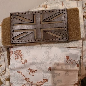 Leather Union Jack Flag Patch - Etsy