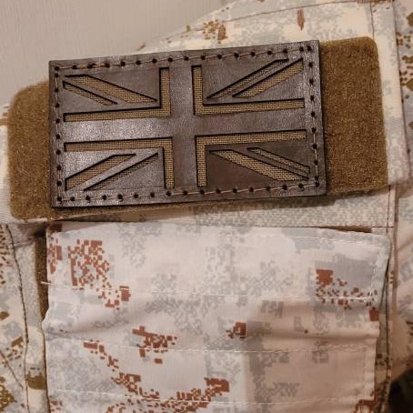 Leather Union Jack Flag Patch - Etsy