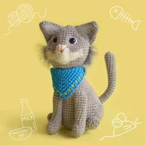 Crochet Cat Pattern Cat Amigurumi Pattern Crochet Cream Cat | Etsy