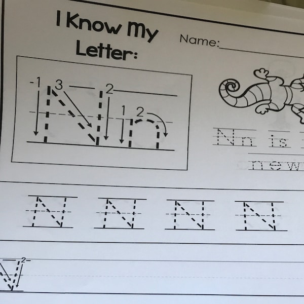 26 Printable Alphabet I Know My Letters Worksheets. Preschool-kdg ...