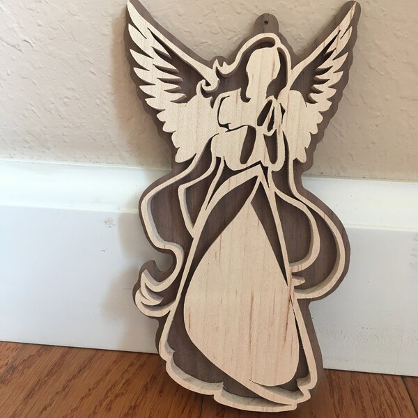 Christmas Angel Scroll Saw Pattern FIS-045 pdf, Jpg - Etsy
