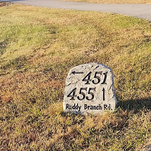 Address Stone - Artificial - With House Number and Address, Text or ...