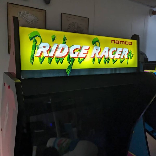 Outrun Arcade 1up Cabinet Riser Graphic Decal Sticker Only - Etsy