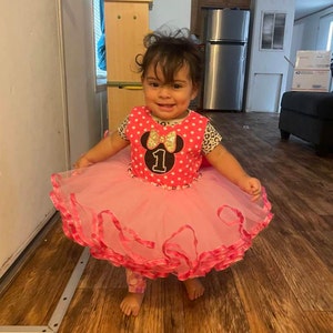 Personalized Minnie Mouse Birthday Tutu Outfit With Matching - Etsy