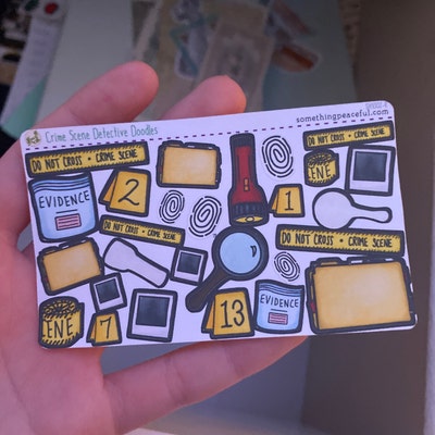 Crime Scene Detective Stickers Multiple Sizes, Matte, Glossy, or Clear ...