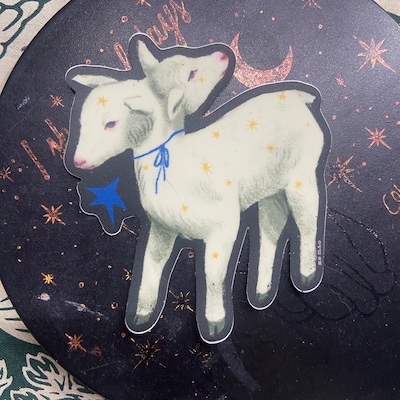 Two-headed Lamb Vinyl Sticker - Etsy