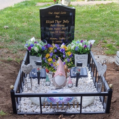 Grave Surround, Memorial Fence, Bespoke Memorial Fence, Handmade to ...