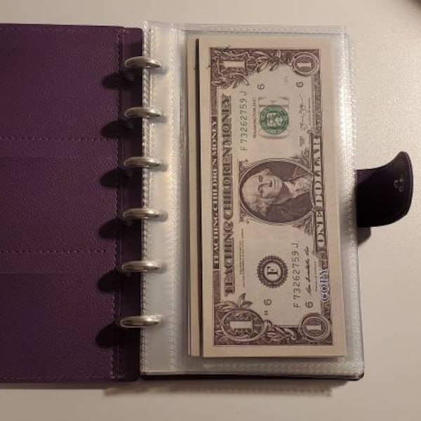 Disc Bound Clear Cash Envelopes: Budgeting System - Etsy