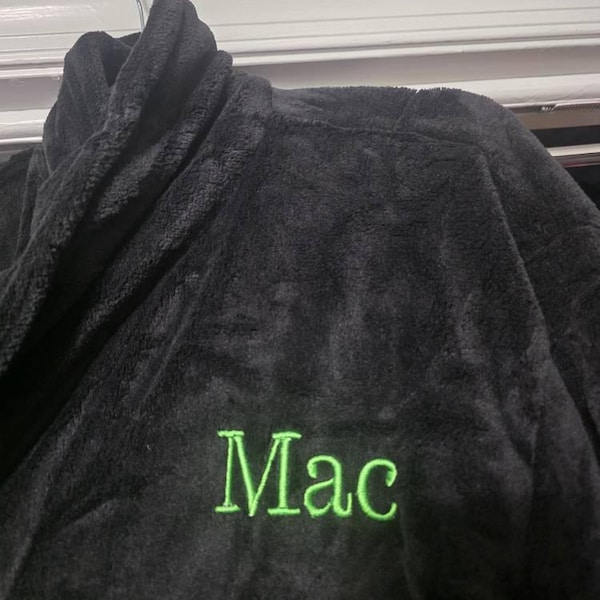 Personalized Men's Holiday Gift Robe, Custom Gift for Him, Monogrammed ...